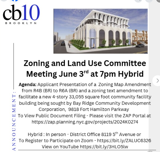 Is CB 10 Going to Change the Zoning For the Bay Ridge Community ...